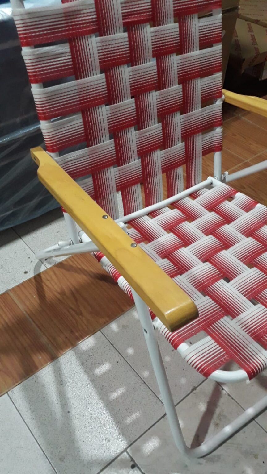 Reposera plegable de 5 posiciones con cintas. De Sol y Luna. – FABRICAS ...